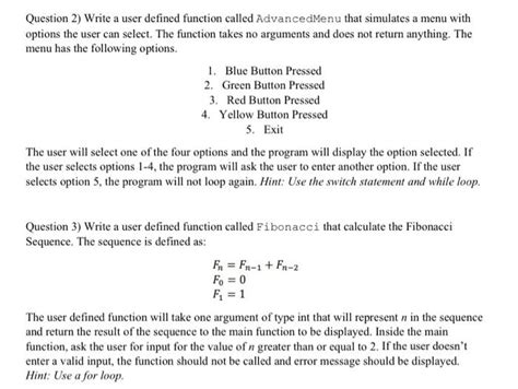 Solved Please Write In C And Please Put Everything In One