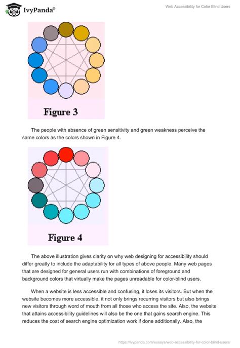 Web Accessibility For Color Blind Users 2326 Words Research Paper