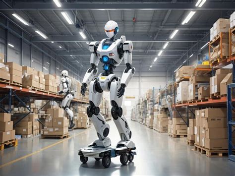 Premium Ai Image Futuristic Automation Automated Robot Carriers And Robotic Arm In Modern Industry