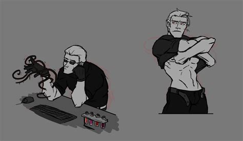 Soapygrenades Bunker — Gotta Wonder If Wesker Uses Uroboros As A Fidget
