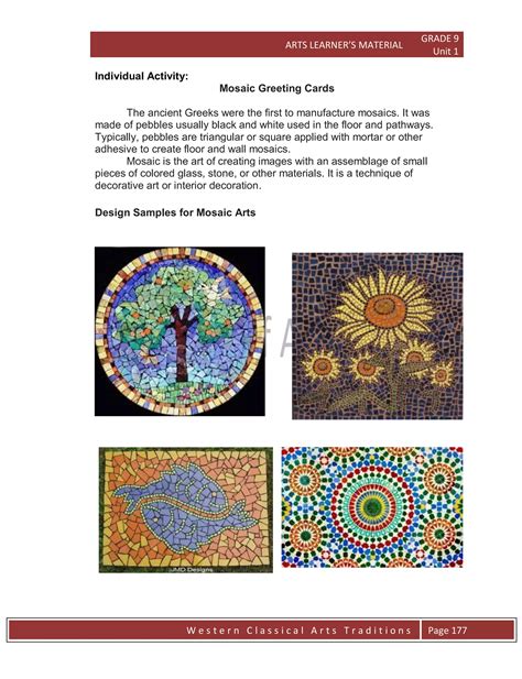 Mapeh Arts Grade 9 Pdf Design Fine Art