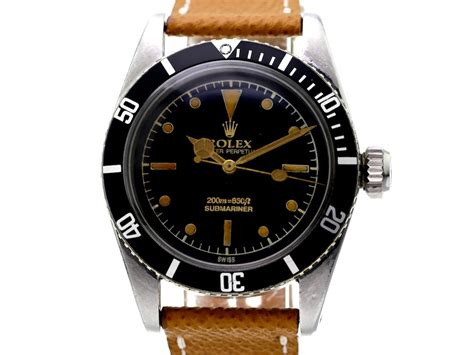 Rolex Vintage Submariner Ref 6538 Big Crown Restored Dial Stainless