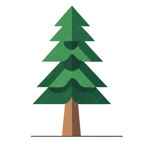 Premium Vector Pine Tree Vector Graphic In Flat Design Concept