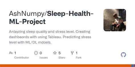 Github Ashnumpy Sleep Health Ml Project Anlayzing Sleep Quality And