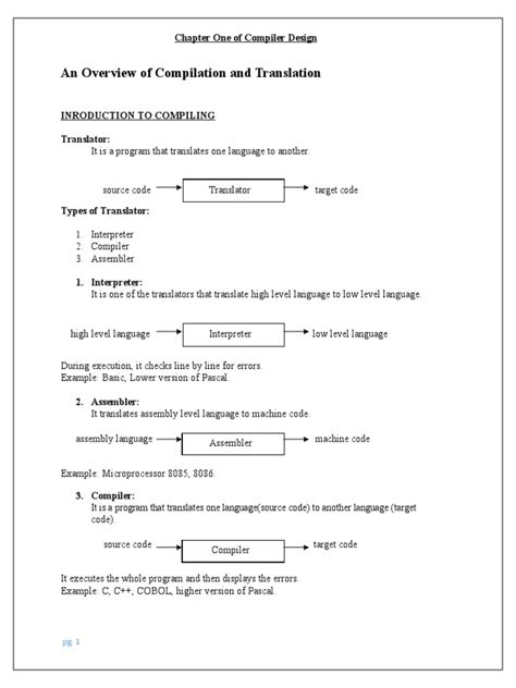 Ch1 Introduction Pdf Parsing Compiler