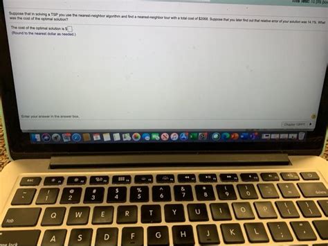 solved in lest to pts por suppose that in solving a tsp you