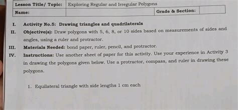 Lesson Title Topic Exploring Regular And StudyX
