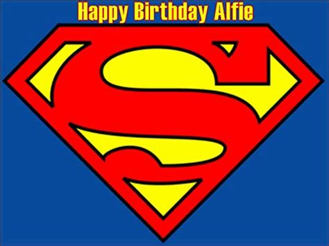 Buy A4 Superman Edible Icing Birthday Cake Topper Superhero Online At