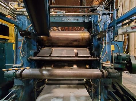 26 X 72 Farrel 3 Roll Rubber Calendar Cored Rolls For Cooling