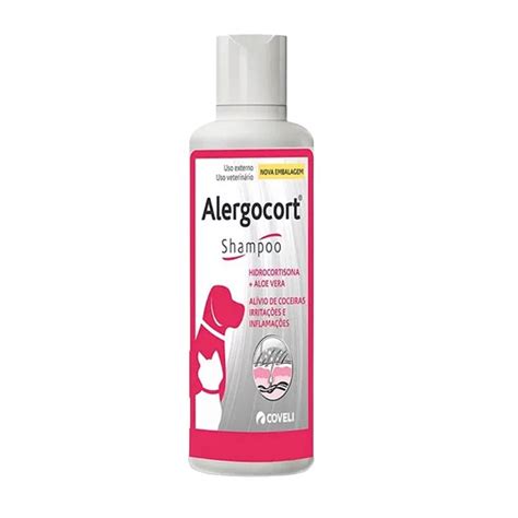 Shampoo Alergocort Para Cães e Gatos ml Loja Pet Niva Produtos para Pets Jardim e Piscina