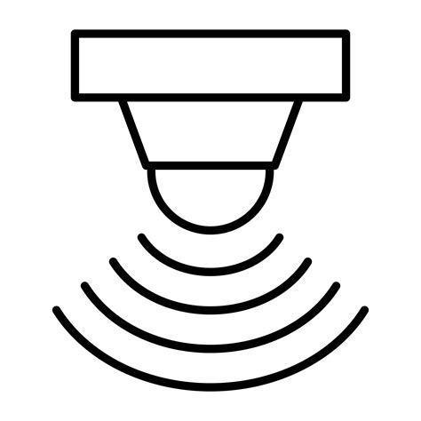 Motion Sensor Line Icon Vector Art At Vecteezy