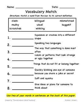 Rd Grade HMH Into Reading Module Week Freebie TPT