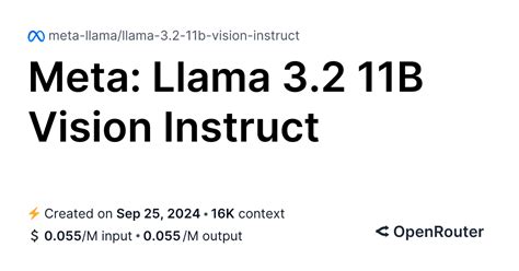 meta llama 3 2 11b vision instruct overview openrouter
