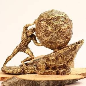 Sisyphus Statue Ancient Greek Mythology Home Decor Sculpture Etsy