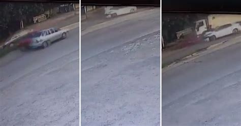 Video impactante choque múltiple en uno de los accesos a La Plata