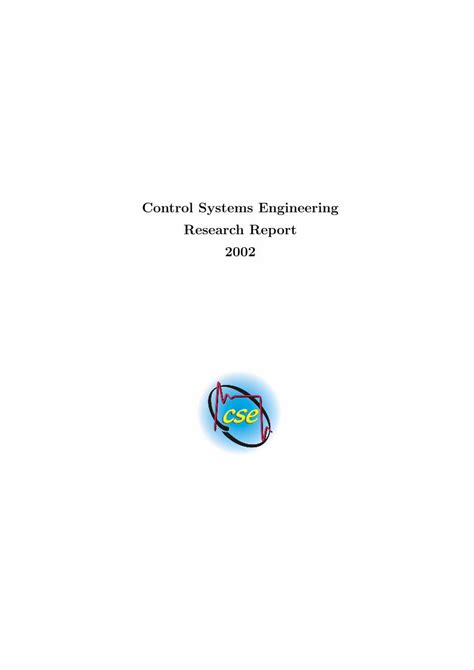 pdf control systems engineering research report 2002 … model based