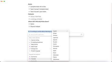 How To Use Notion To Learn A New Language