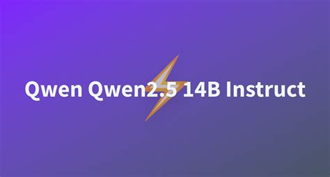 Qwen Qwen2 5 14B Instruct A Hugging Face Space By EternalBlissard