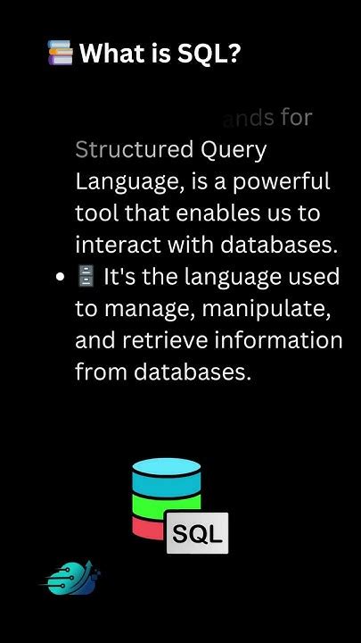 Sql Series Part 1 Introduction To Sql What Is Sql What Is Database Sql Sqlserver Youtube