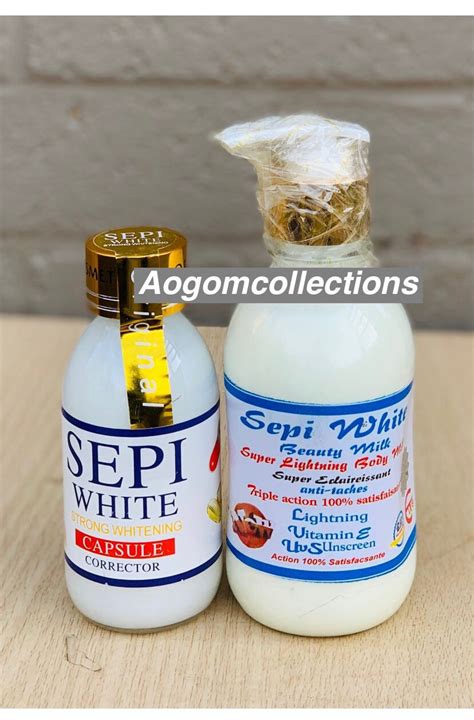 2 Pieces Sepi White Super Whitening Set Lotion And Serum Aogom