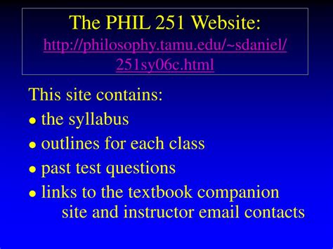 Ppt Philosophy 251 Introduction To Philosophy Dr Stephen H Daniel Powerpoint Presentation