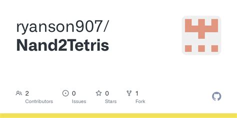 Github Ryanson907nand2tetris
