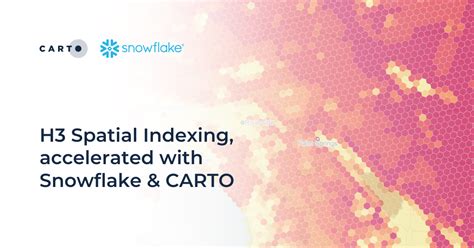 H3 Spatial Indexing Accelerated With Snowflake CARTO