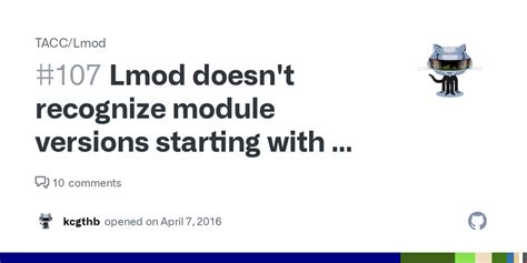 Lmod Doesn T Recognize Module Versions Starting With A Non Numerical Character Issue