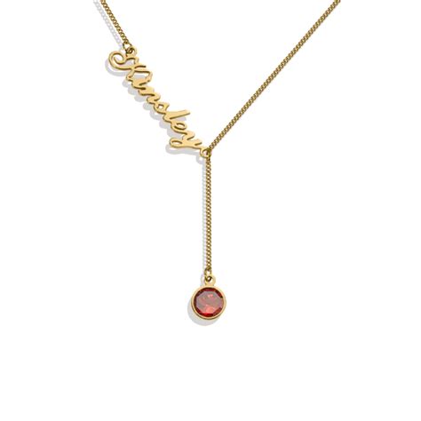 Birthstone Necklaces Mint And Lily