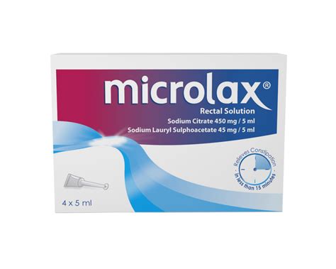 About Microlax ® Ie Constipation Relief Products