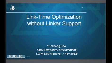2013 Llvm Developers Meeting “link Time Optimization Without Linker
