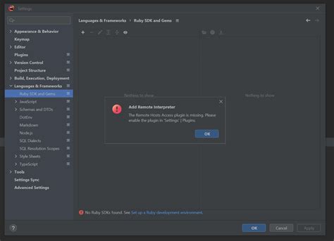 Remote Host Access Plugin Is Missing In Rubymine But Where Is It