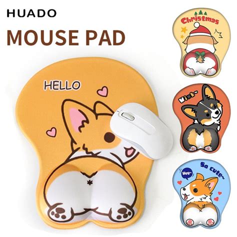 Custom Design Ergonomic Anime Cute Cartoon Gel Mouse Pad With Wrist