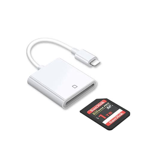 Jual Lightning To Sd Card Tf Memory Card Reader Camera Converter