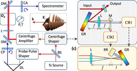 A Experimental Set Up Bs Beam Splitter Dm Dichroic Mirror Cpca