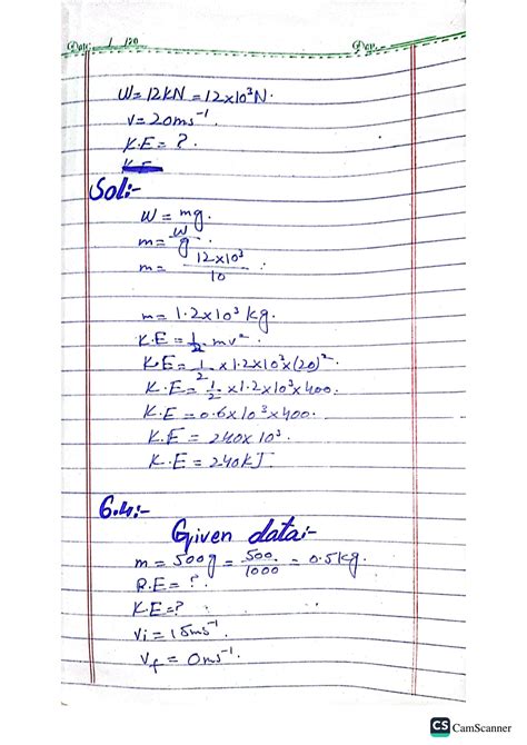 SOLUTION: Class 9th ch 6 physics numericals - Studypool