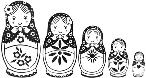 Russian Nesting Dolls Drawing At Dominic Nanya Blog