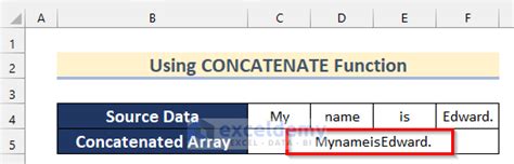 Combine CONCATENATE TRANSPOSE Functions In Excel