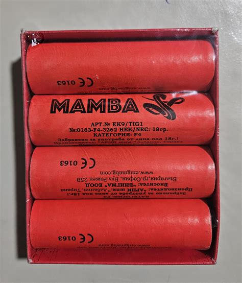 Pyrotechnika Petardy Mamba Jutomshop CBD kvety zábavná