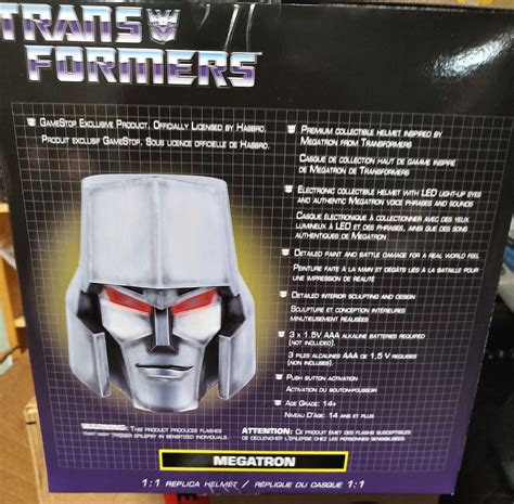 Transformers Soundwave And Megatron Electronic Helmet New Modern Icons