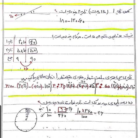 نمونه سوال فصل پنجم ریاضی ششم با جواب ⭐️ نمونه سوال فصل 5 کامل ترین