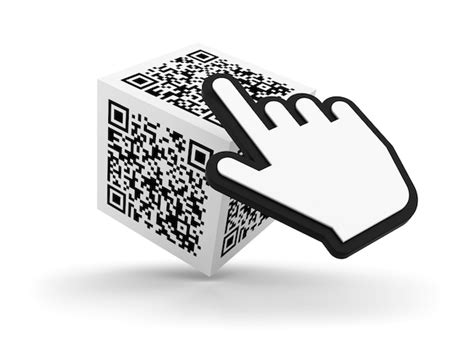 Premium Photo Qr Code On Cube With Computer Cursor