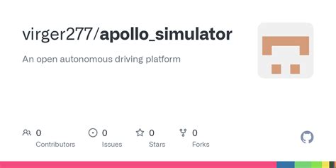 Github Virger277 Apollo Simulator An Open Autonomous Driving Platform