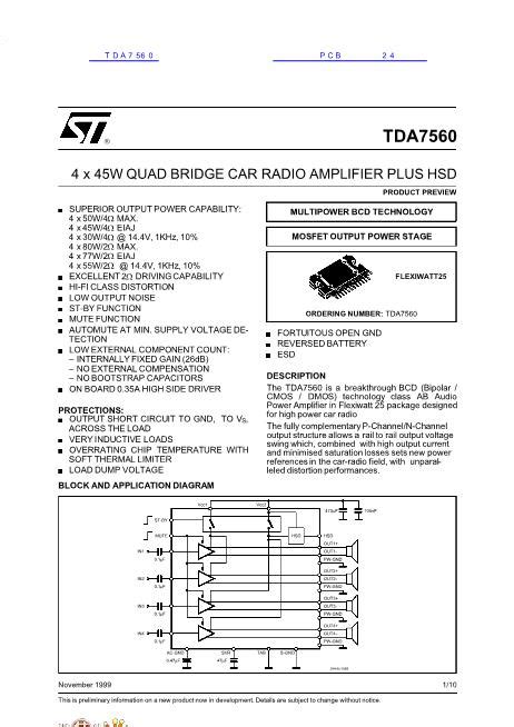 TDA Datasheet PDF文件下载 芯片资料查询 维库电子市场网