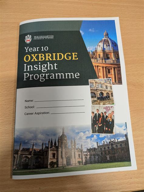 Oxbridge Alumni At Wolverhampton Grammar School Wednesfield Academy