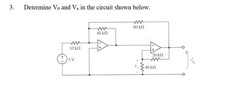 solved 3 determine v0 and va in the circuit shown below