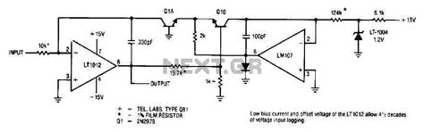 Simple Logarithmic Amplifier Circuit Next Electronics