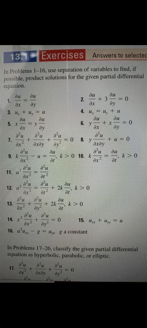 Solved 13 1 Exercises Answers To Selected Ax In Problems Chegg