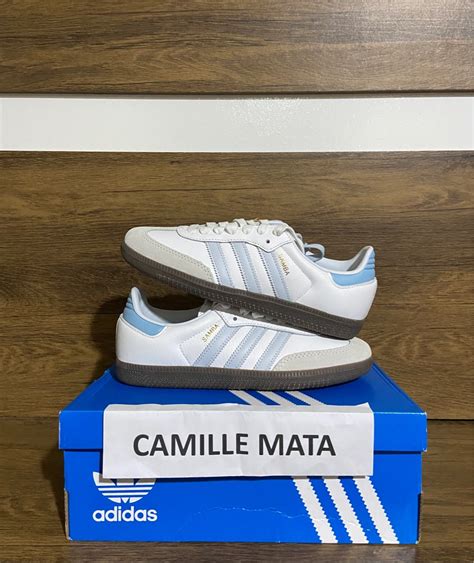 Adidas OG Samba Halo Blue Women S Fashion Footwear Sneakers On Carousell
