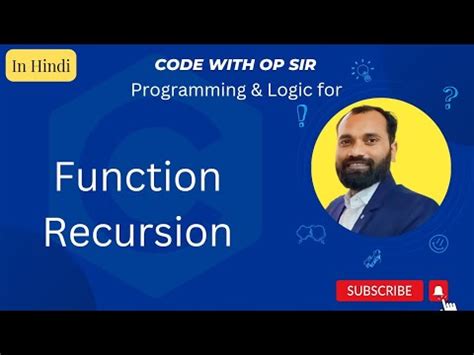 36 Recursion Function Function Recursion Recursion Programm In C